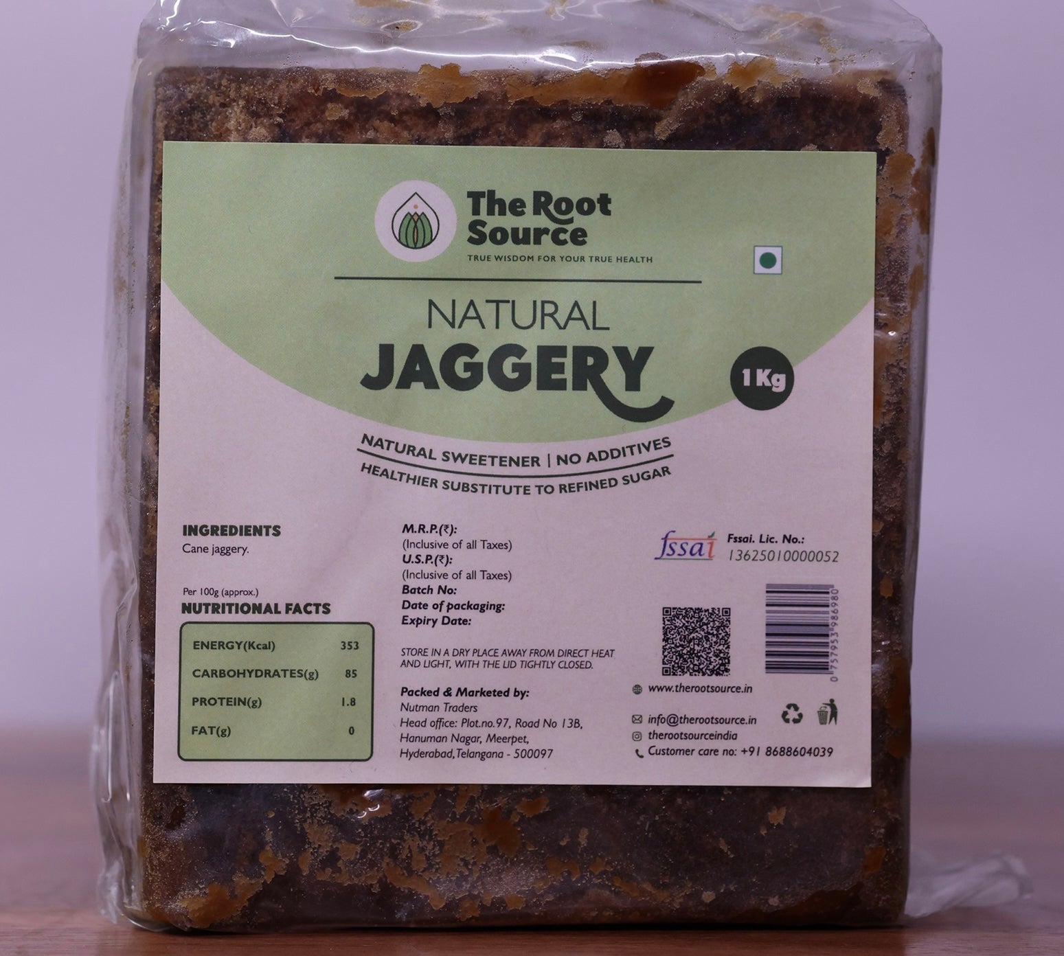 Natural Jaggery 1Kg – The Root Source
